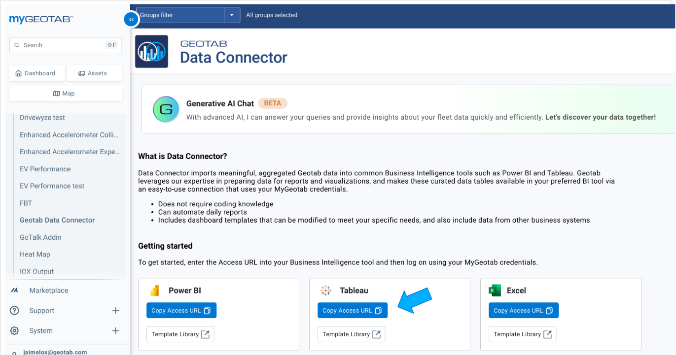 Geotab Data Connector User Guide
